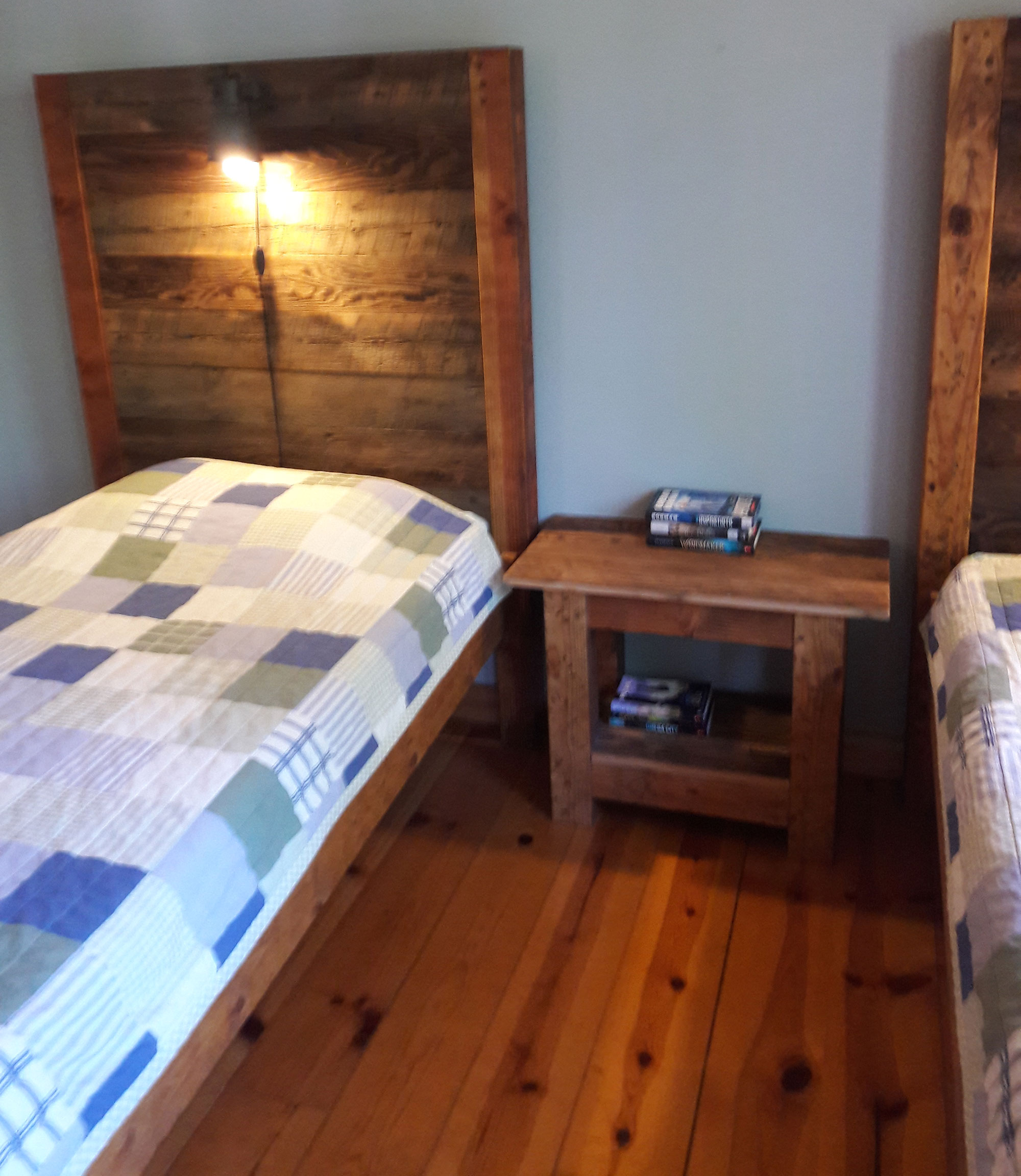 Solid Wood Rustic Handmade Bed - WoodworkingEntity